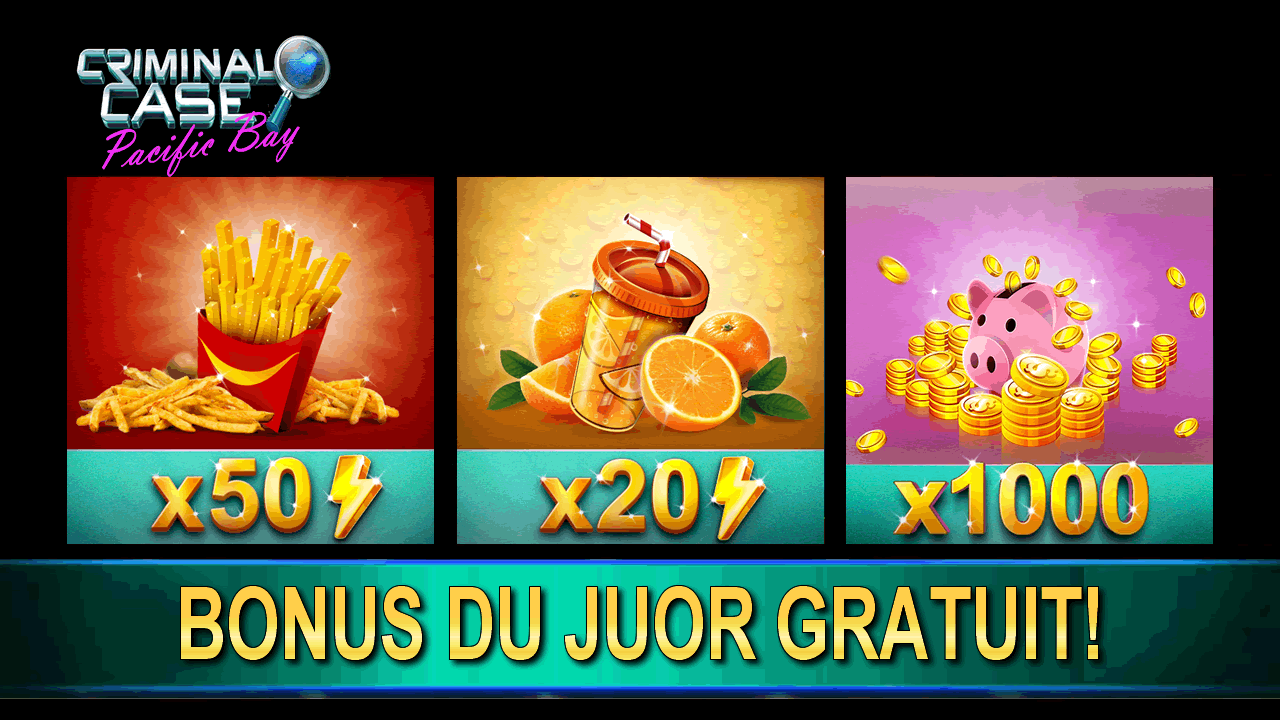 Criminal Case Pacific Bay Bonus du Jour